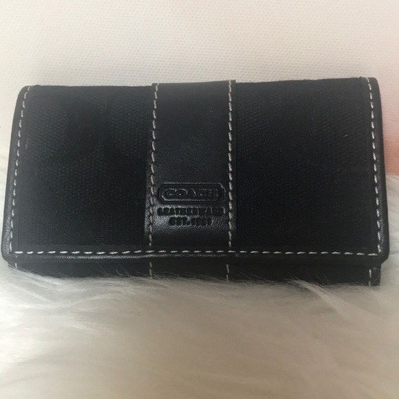 Coach | Bags | Authentic Black Coach Key Holder | Poshmark